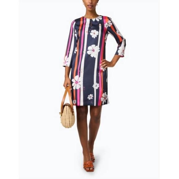 Vilagallo | Dresses | Vilagallo Greta Vegreta Retro Flower 34 Sleeve ...